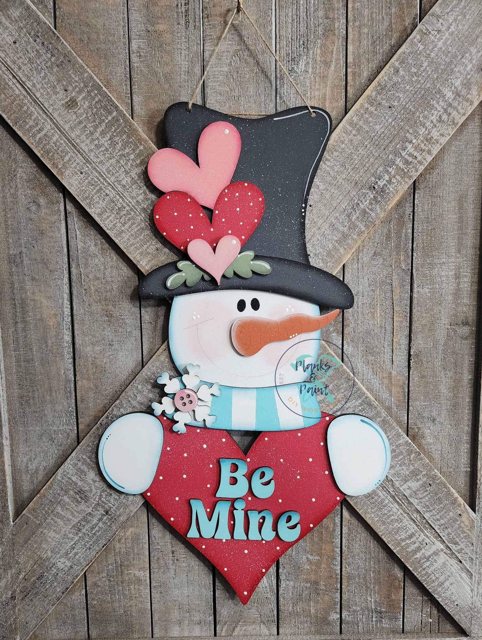 Snowman Be Mine – Planks and Paint DIY Workshop & Boutique