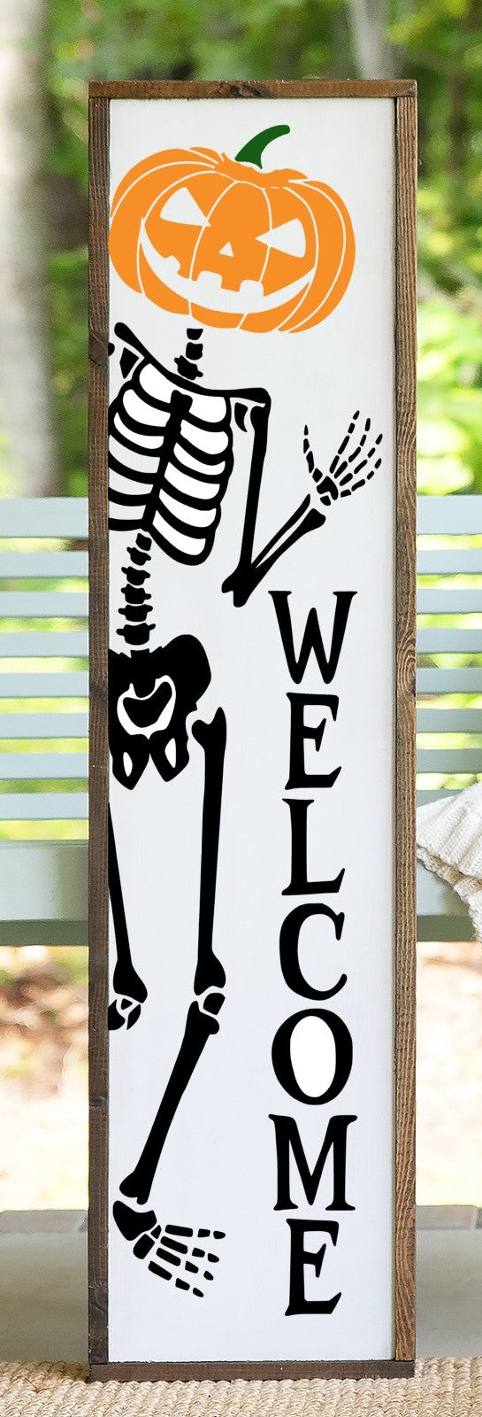 Welcome Skeleton Porch Leaner – Planks and Paint DIY Workshop & Boutique